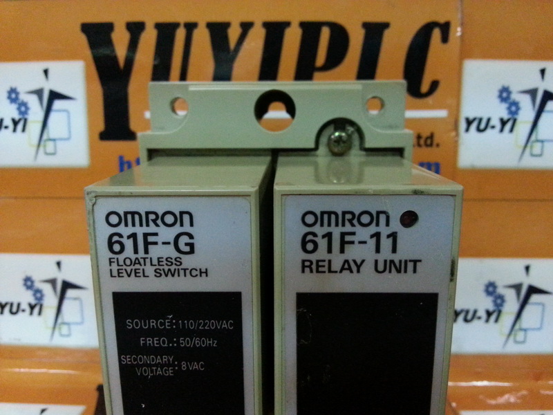 OMRON 61F-G FLOATLESS Level Switch/61F-11 RELAY UNIT - PLC DCS SERVO Control MOTOR POWER SUPPLY ...